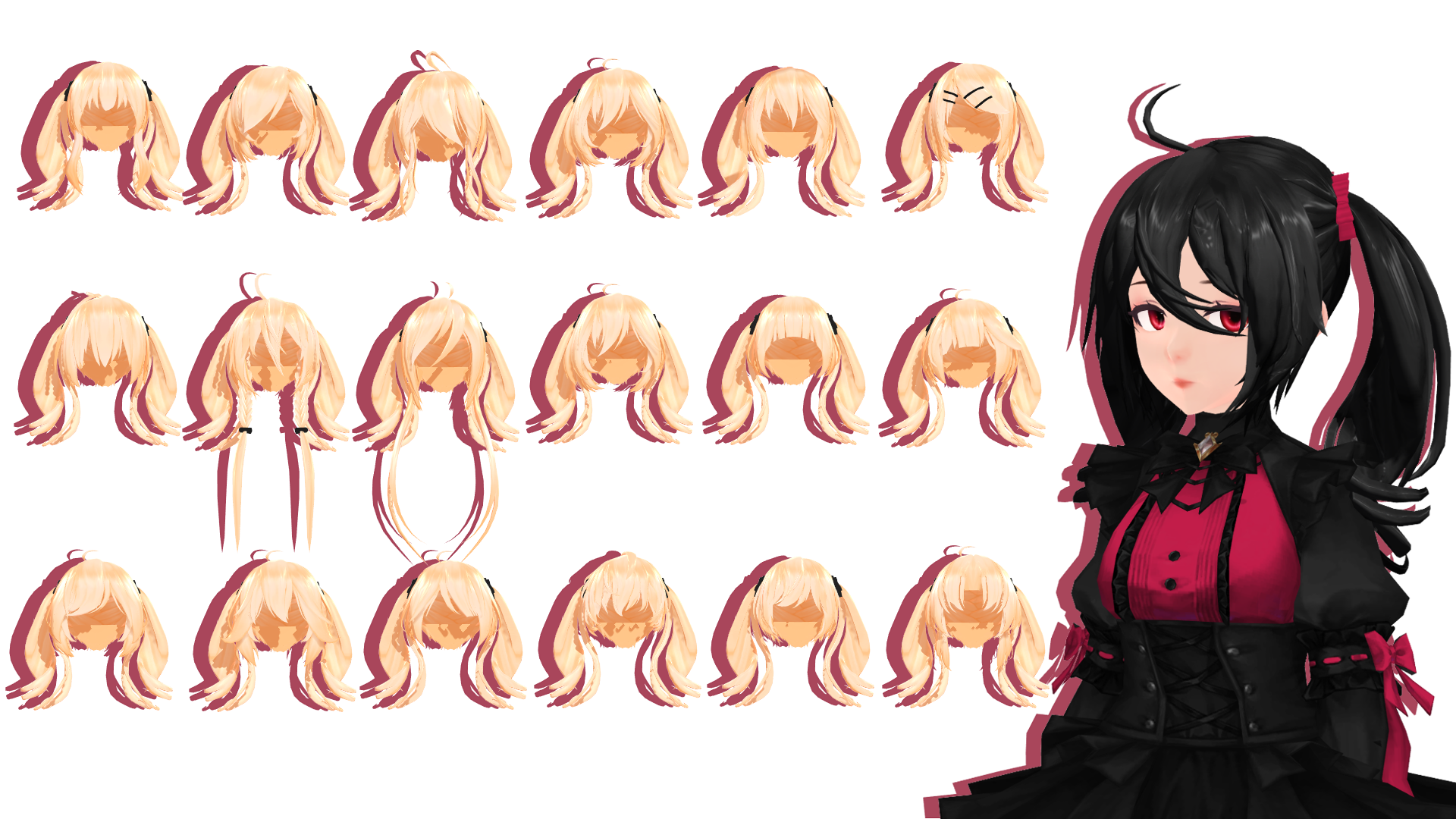 [DL] Hair Pack #21 by Freya-Vhal on DeviantArt