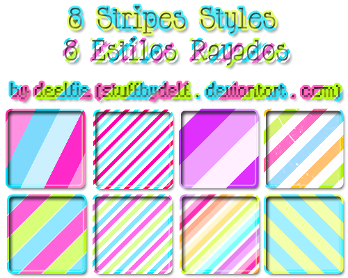 8 Styles stripes by StuffByDelf on DeviantArt