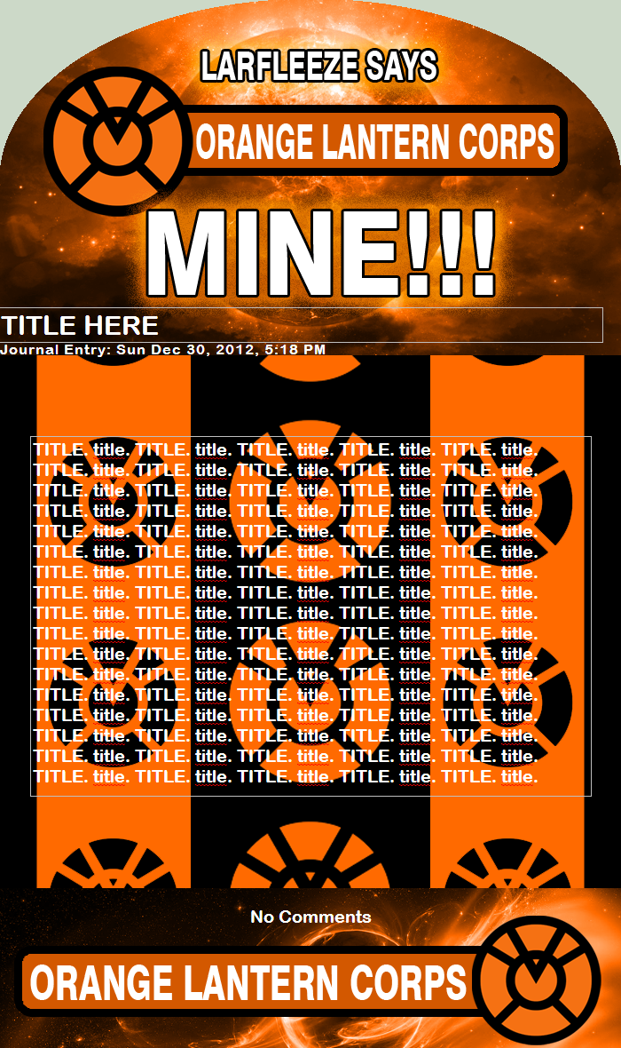 Orange Lantern Motto