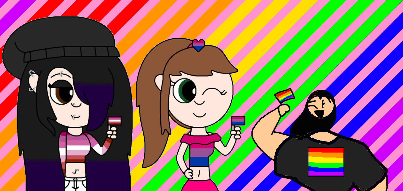 Me and friend in LGBTQ outfits ( collab ) by nana2514 on DeviantArt