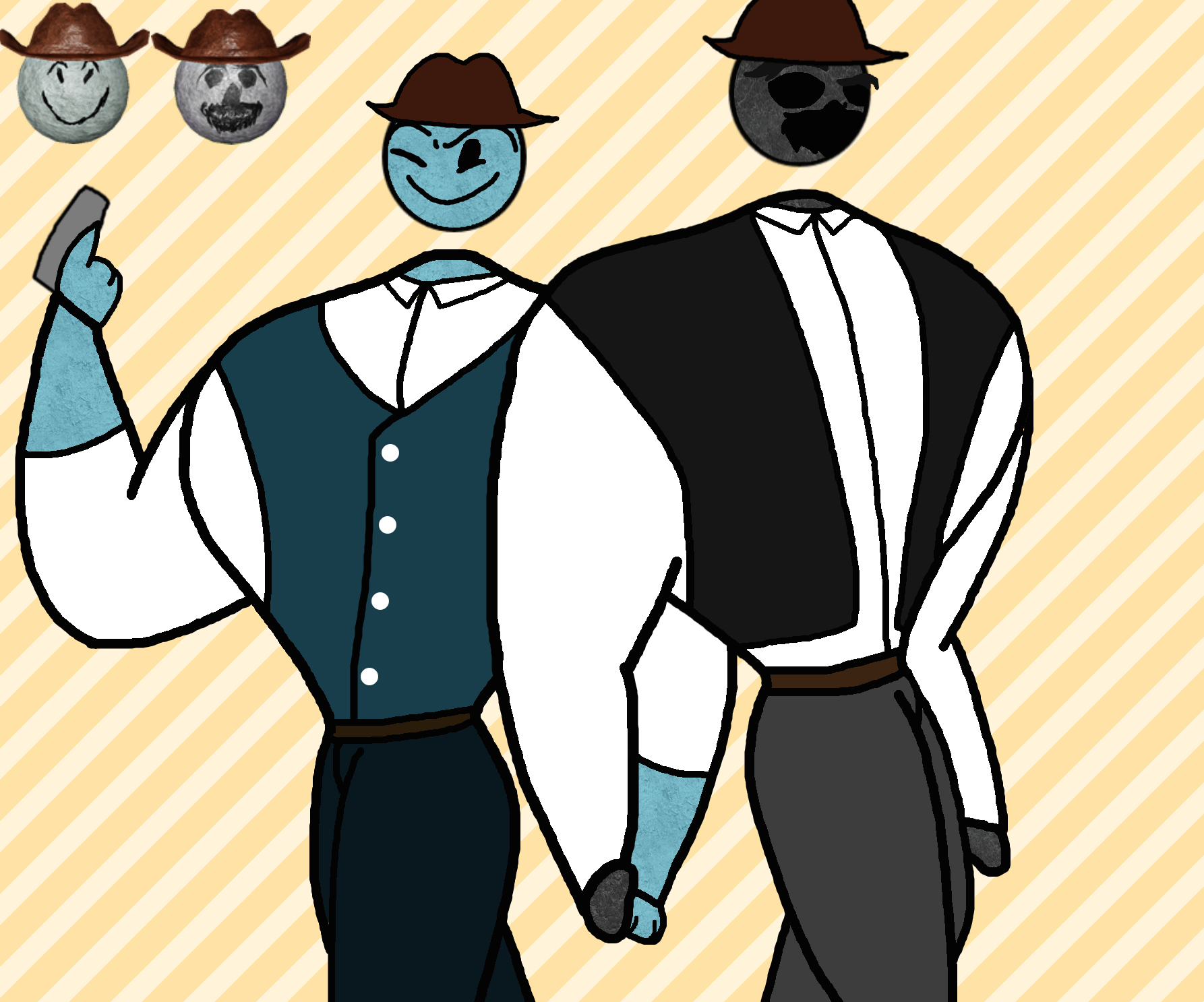 Cowboy cheeky and jesu by nana2514 on DeviantArt