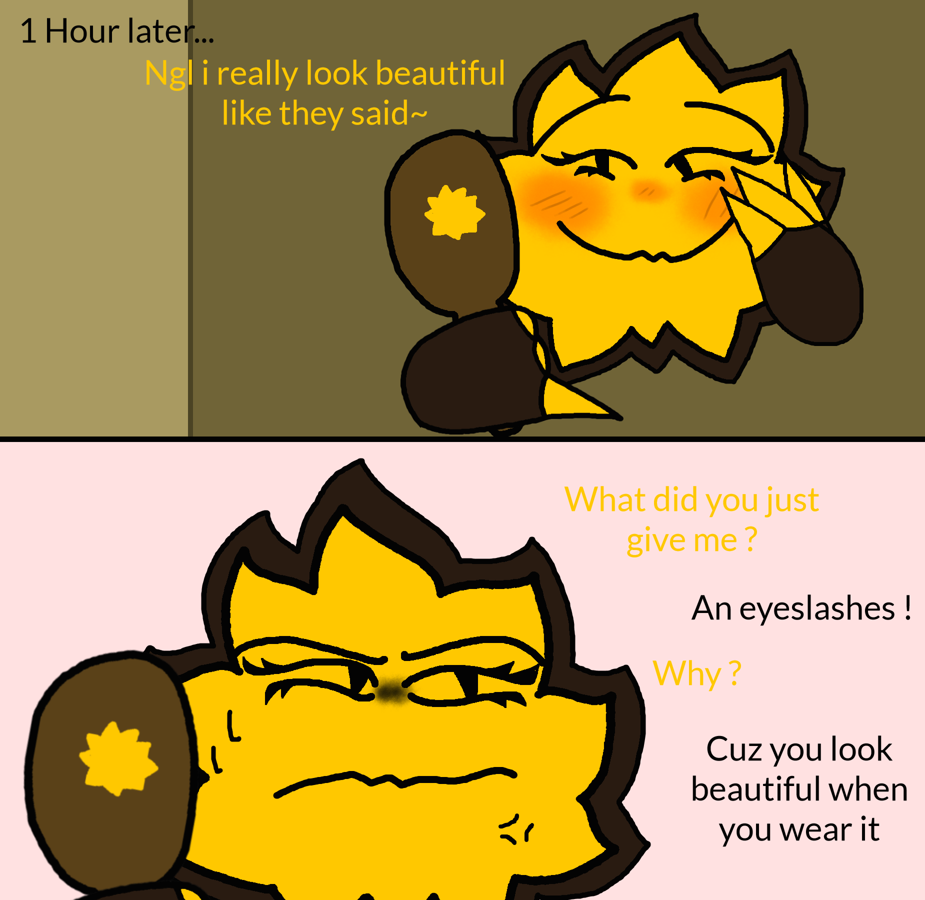 Smug sun with eyelashes by nana2514 on DeviantArt