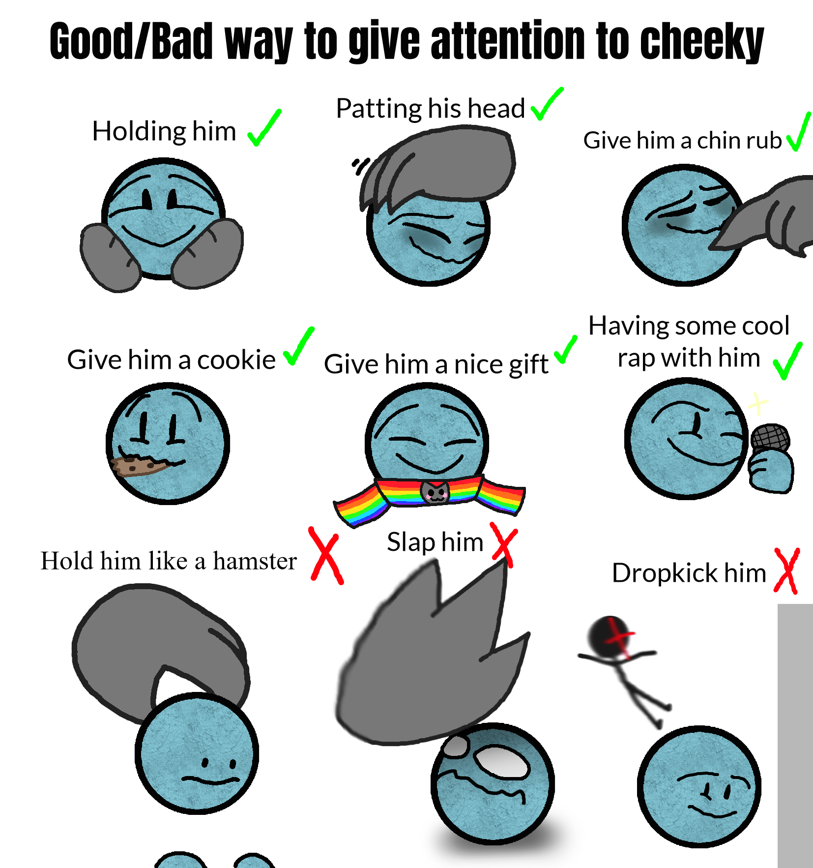 Good/bad way to give attention to cheeky by nana2514 on DeviantArt