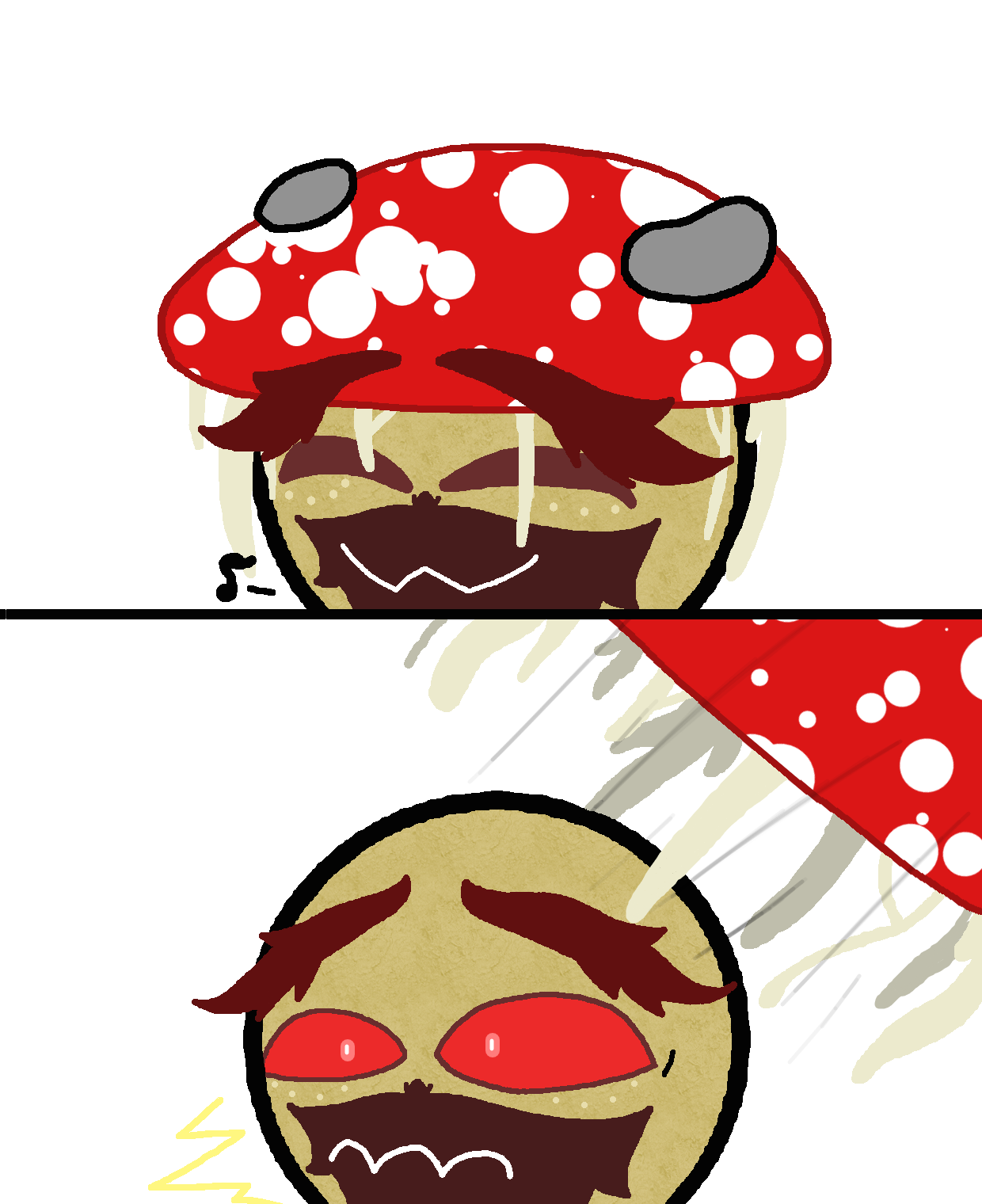 Gomba but the mushroom is actually his hat by nana2514 on DeviantArt