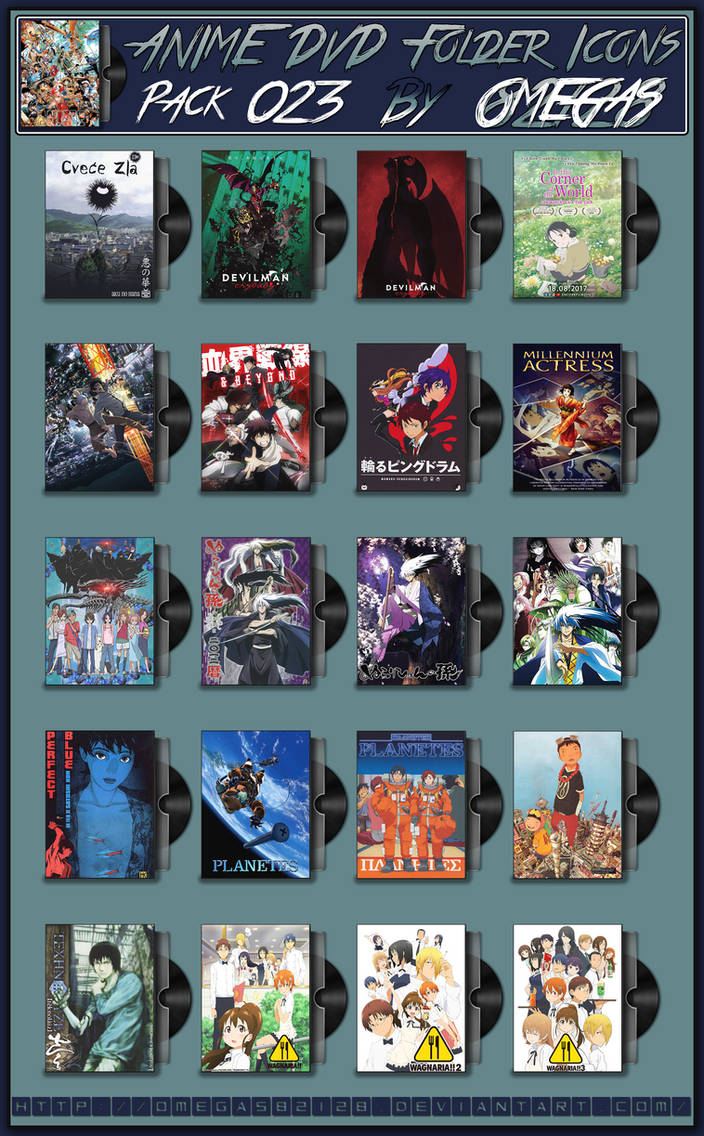 Anime DVD Folder Icons Pack 023 by Omegas82128 on DeviantArt