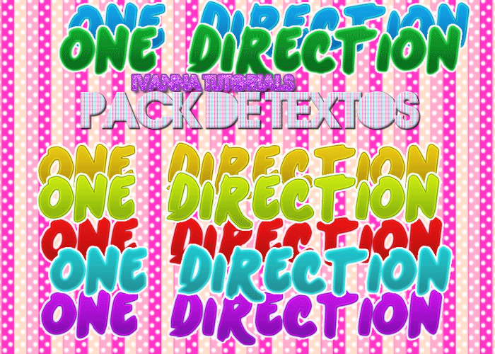 Pack De Textos One Direction + Font *O* by IvannaTutorials on DeviantArt