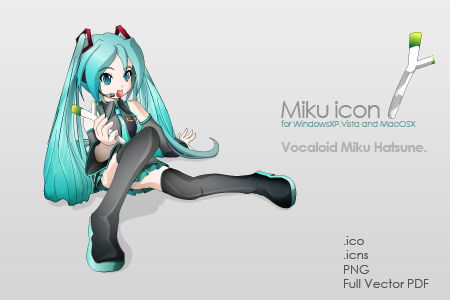 Miku icon. by idolls on DeviantArt