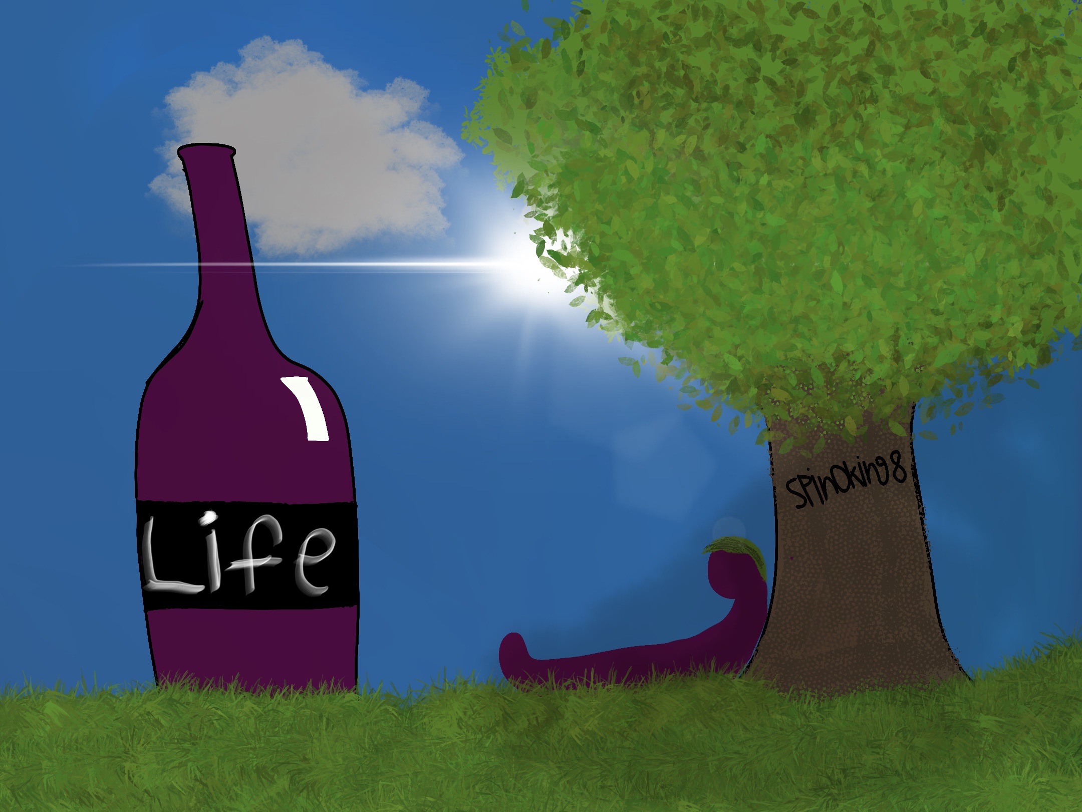 Wines and natures child enjoying his life by spinoking8 on DeviantArt