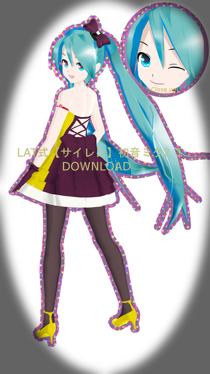 .:Model DL:. LAT PDf 2nd-Style Siren Miku by MMDAnimatio357 on DeviantArt