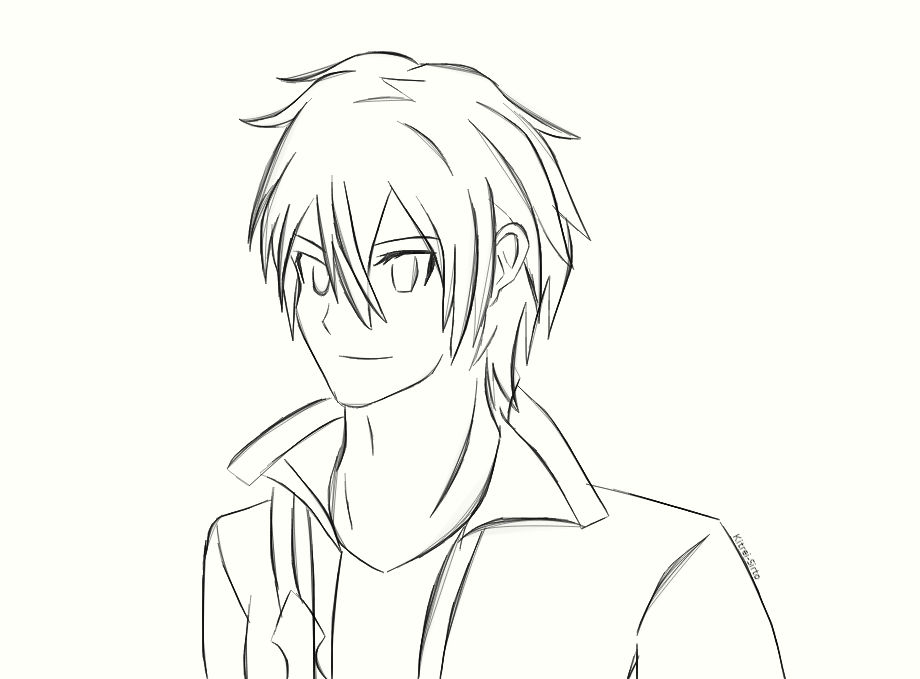 Kirito Sketch by Kitrei-Sirto on DeviantArt