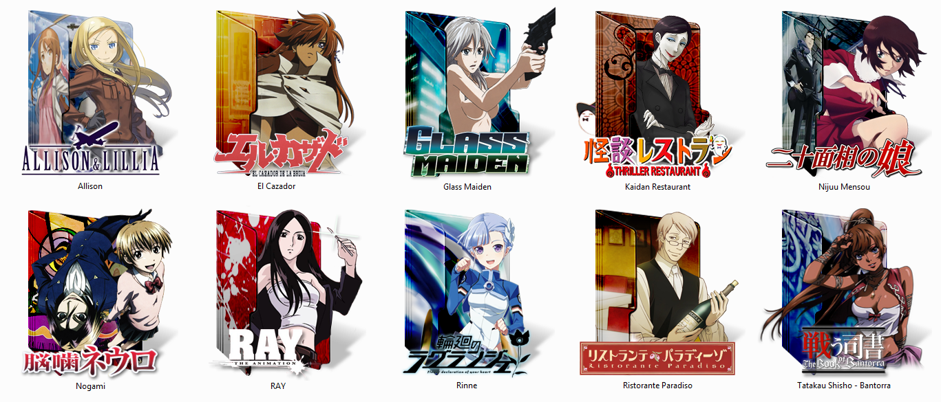Anime Folder Icon Pack VI by cersseilanner on DeviantArt