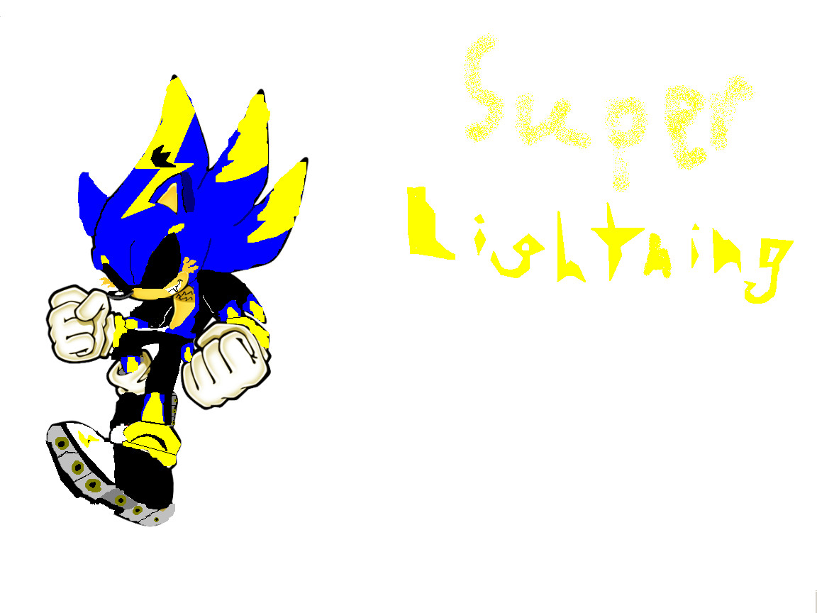 Super Lightning the hedgehog by SonicFan615 on DeviantArt