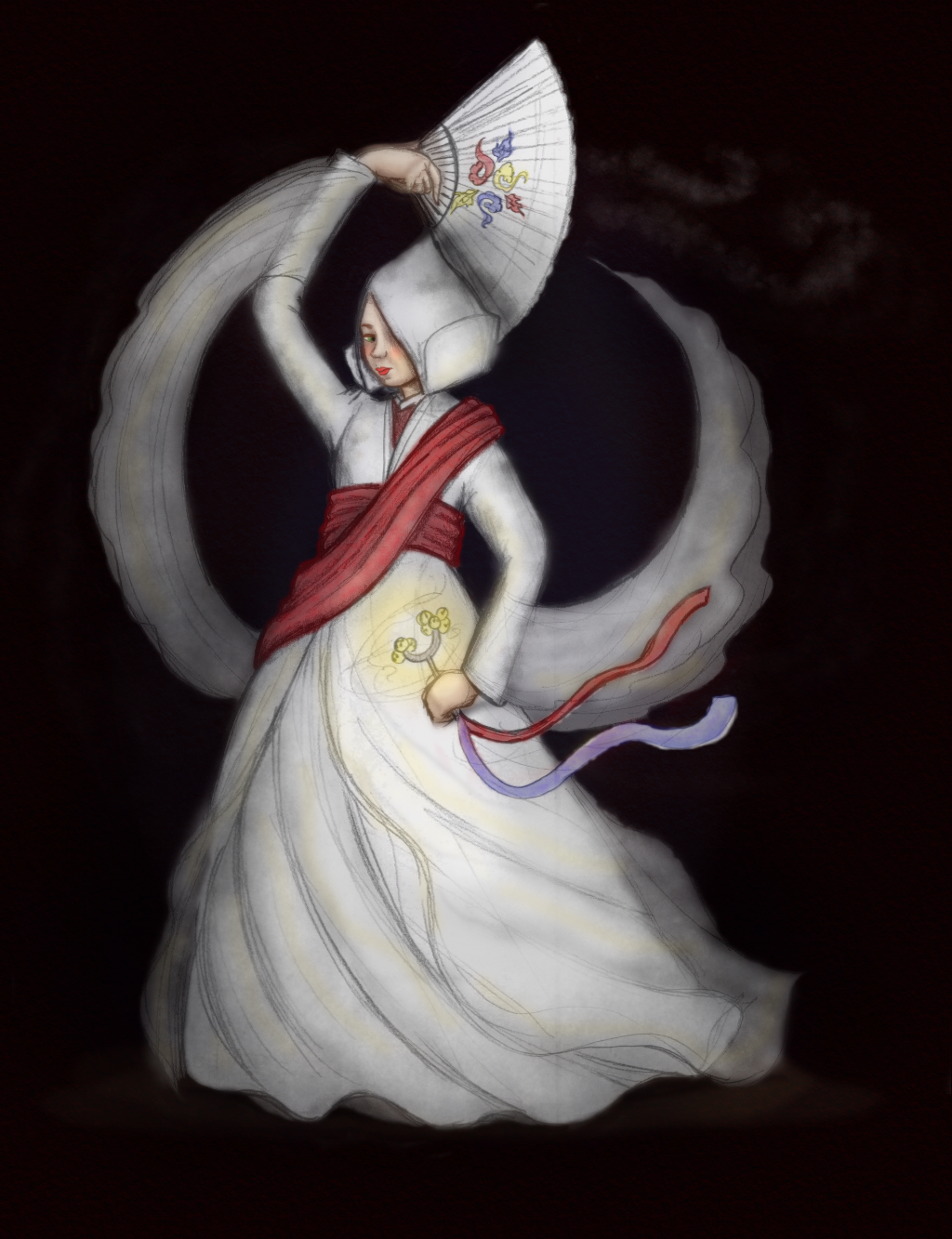 Korean Shaman- color by Jindalay on DeviantArt