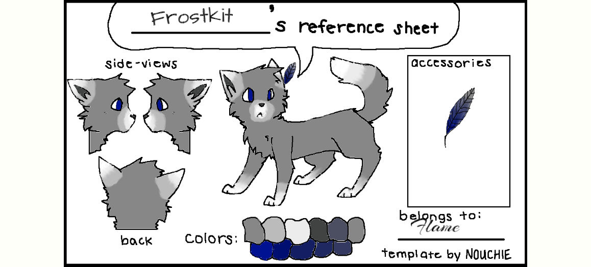 Frostkit's Reference by SongOfTheFlame on DeviantArt