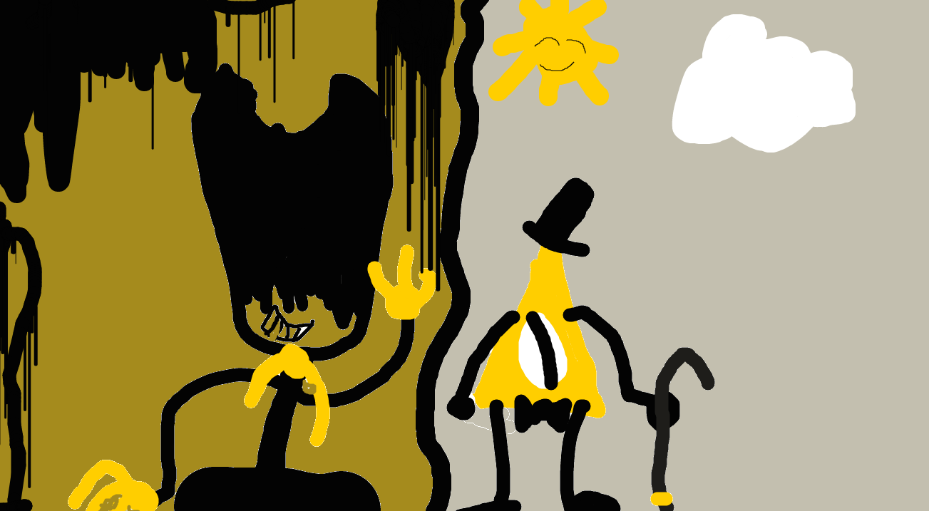 bendy meets bill cipher by Nolan10 on DeviantArt