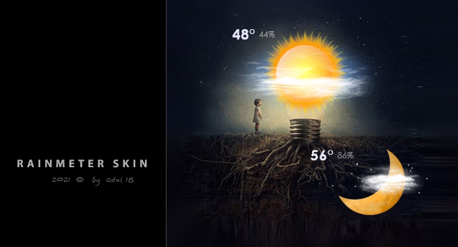 WEATHER NOW ( For Rainmeter ) by adni18 on DeviantArt