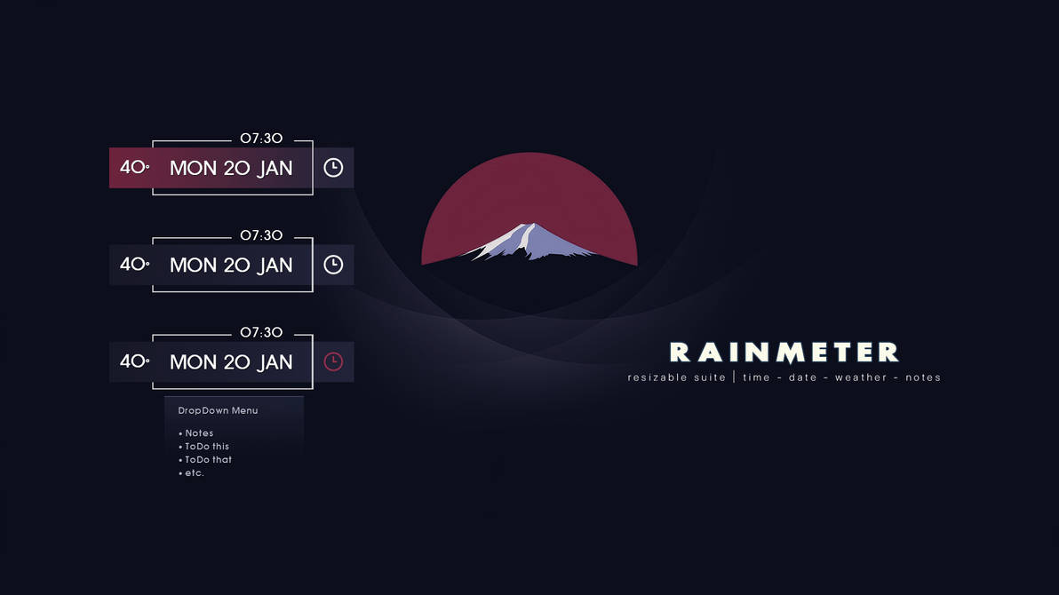 CHRONOS-03 - Rainmeter skin by adni18 on DeviantArt
