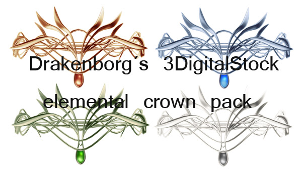 Elemental crown pack by 3DigitalStock on DeviantArt