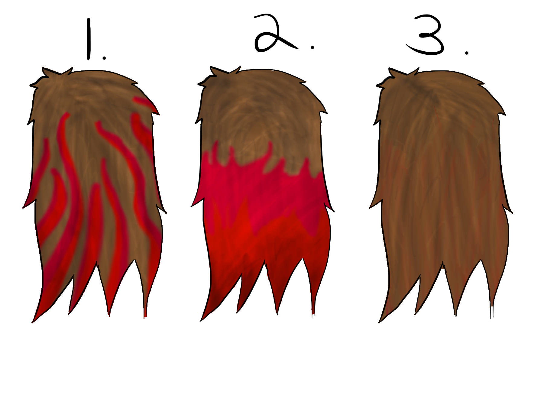 Hair Dye Styles by A-A-R-A on DeviantArt