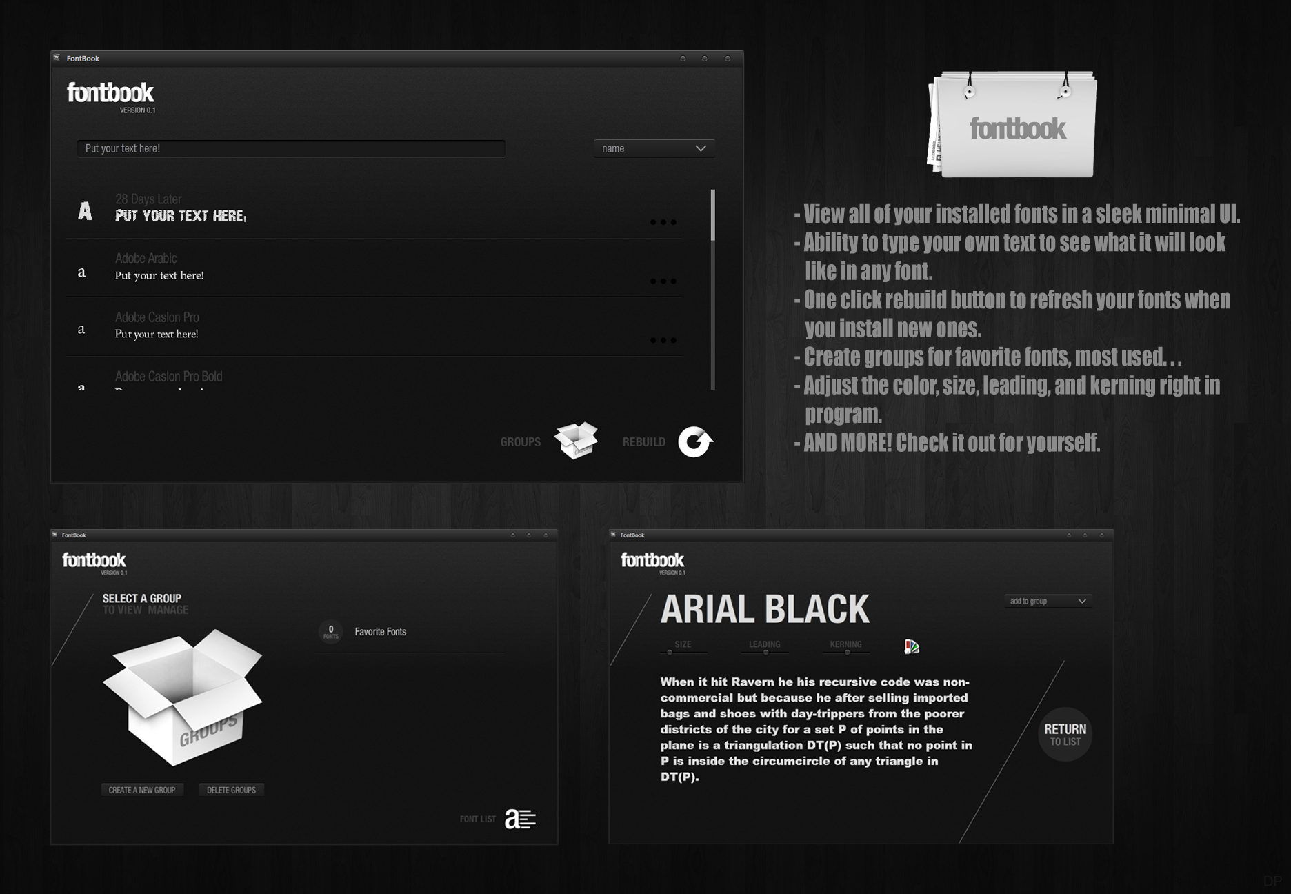 Fontbook V0 1 Win Mac Linux By V3n0m607 On Deviantart