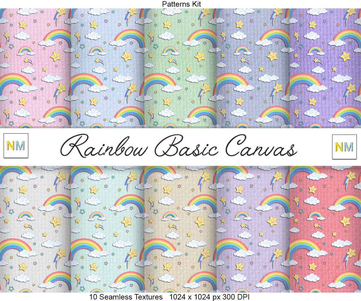 Seamless Textures Rainbow Basic Canvas by Nessija1982 on DeviantArt