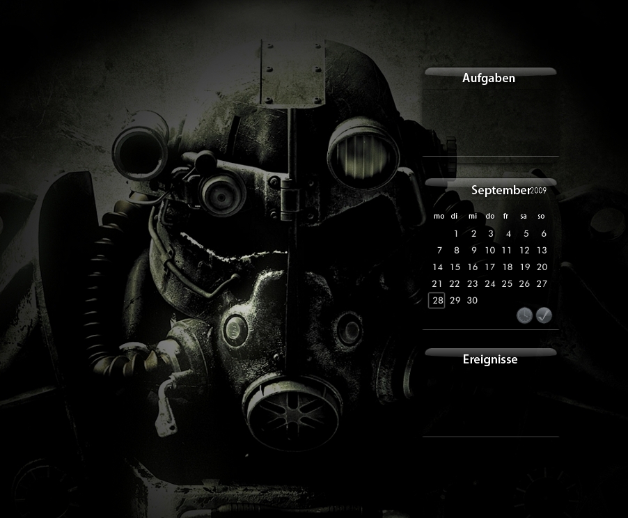 Black Skin for Rainlendar by VaultAvenger on DeviantArt