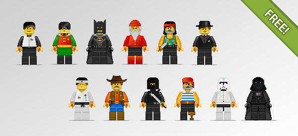 Lego People in Pixel Art Style by ChocoTemplates on DeviantArt