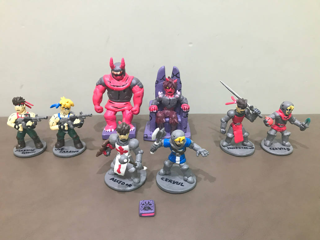 Clay Made : Alcedor and Cervul (Infernax) by hansungkee on DeviantArt