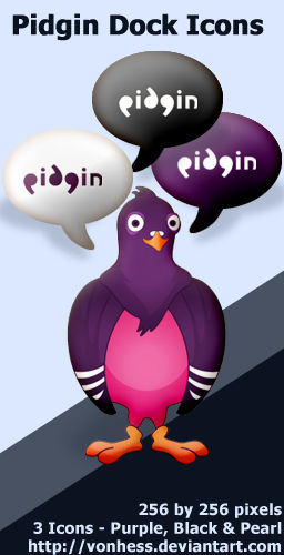 Pidgin Dock Icons by VonHess on DeviantArt