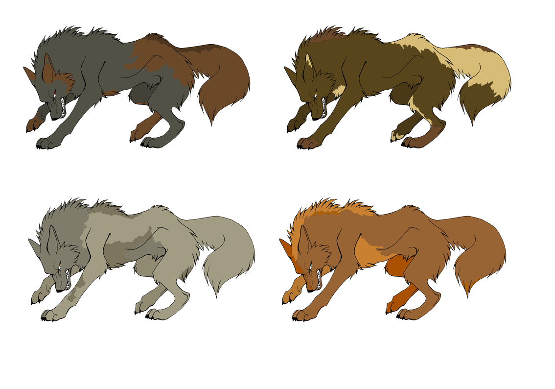 Angry wolf color variations 7 (CLOSED) by jurpavlik on DeviantArt