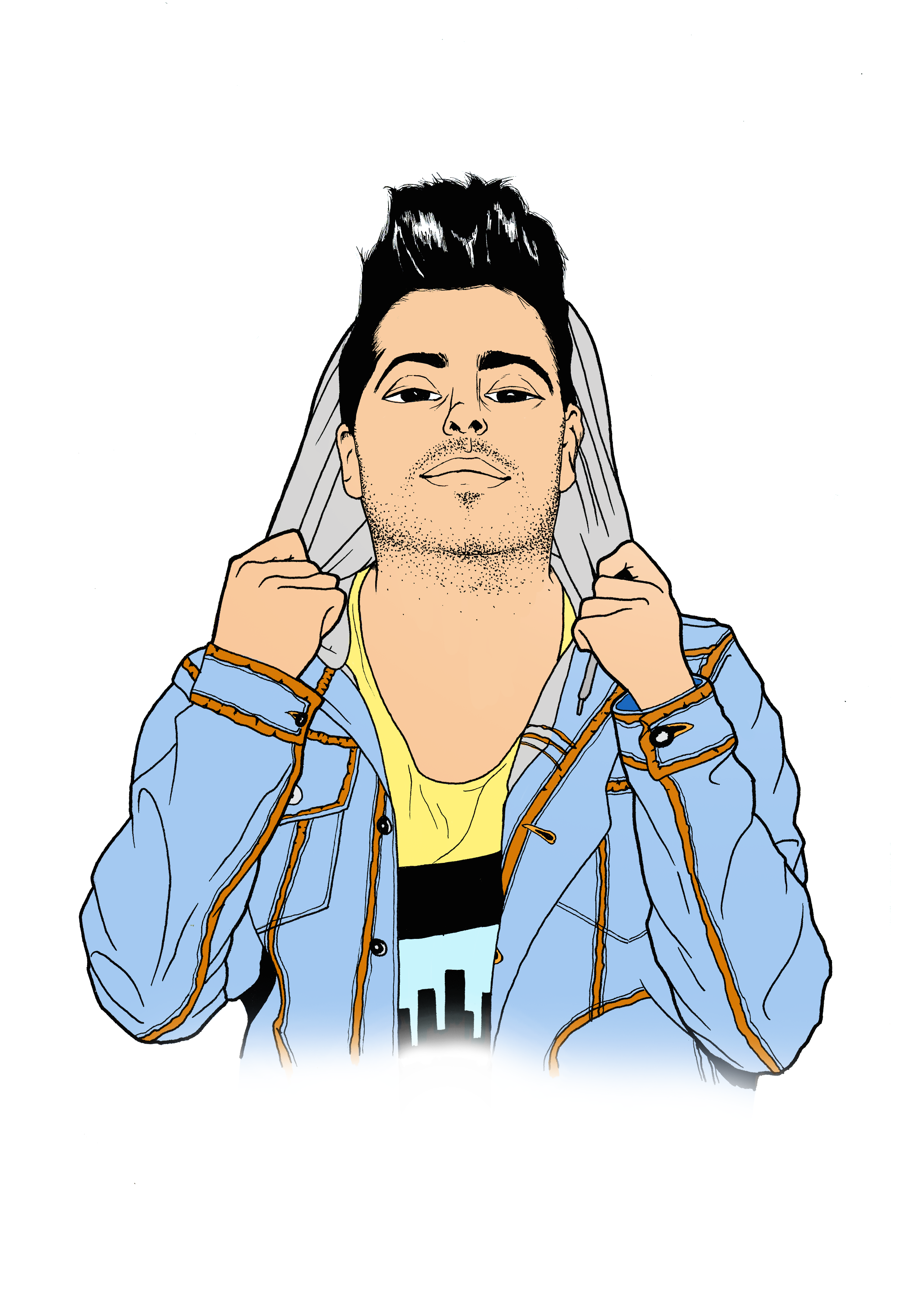 Hoodie Allen - In color by DixArt on DeviantArt