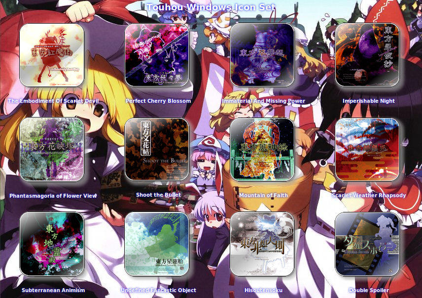 Touhou Windows Icon Set by requiem18th on DeviantArt