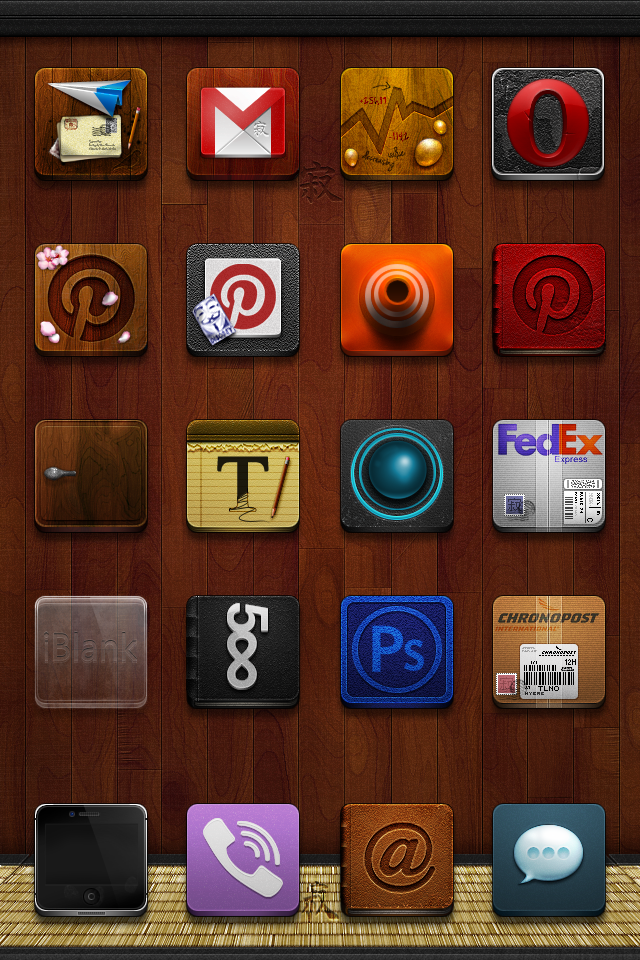 Jaku Homemade Icons Package v2.0 + Wallpaper - iOS by iGeriya on DeviantArt