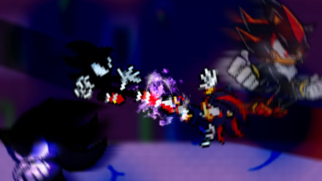 [ Dark Sonic vs Shadow 1.5 ] ~ AA vs JPG by StealthFireHedgehog on ...