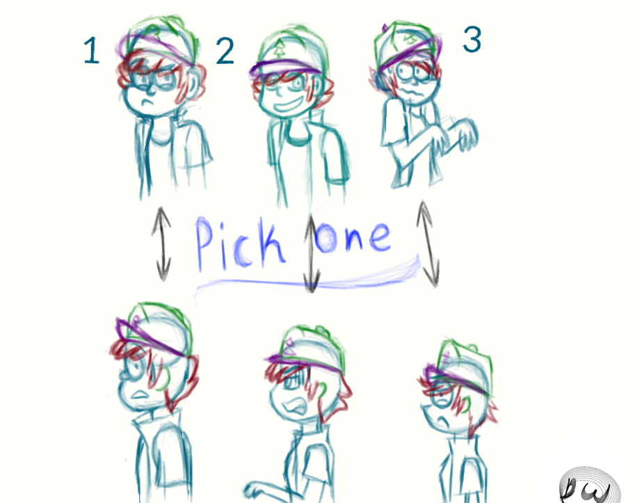 Dipper drawing styles by TheawesomefanofDW on DeviantArt