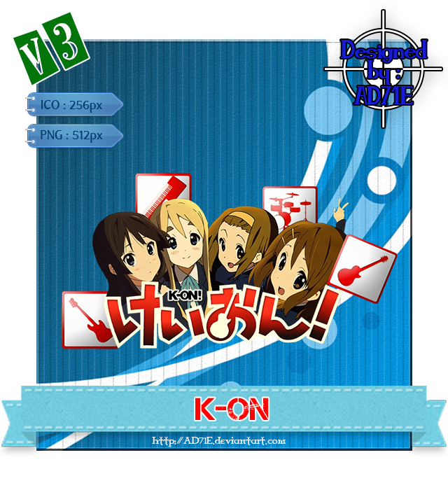 K-ON !! v3 by AD71E on DeviantArt
