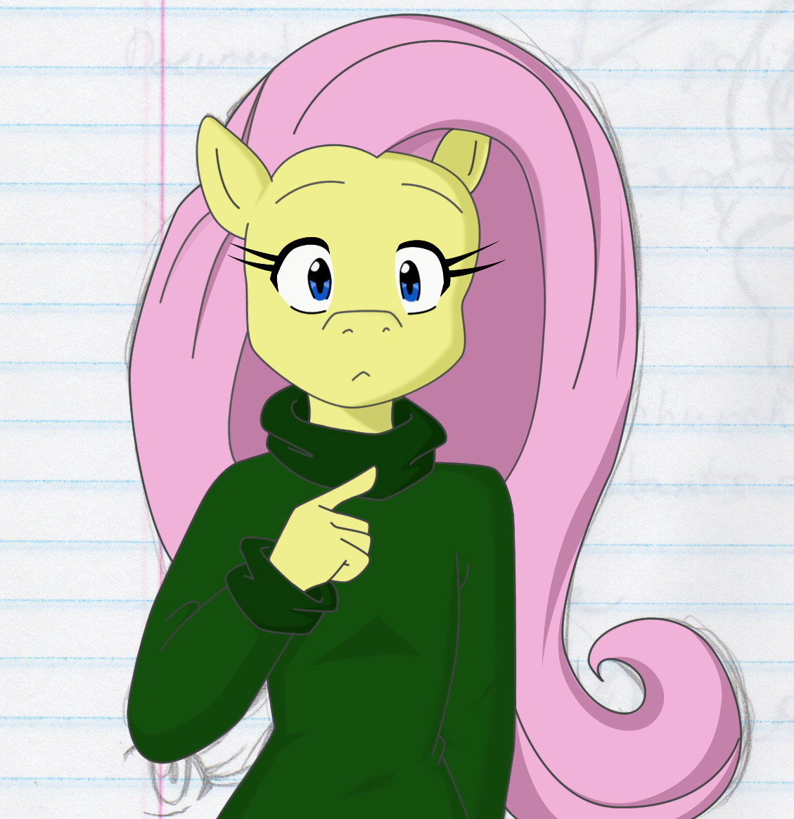 Fluttershy in anime by LisaReneeWentz on DeviantArt