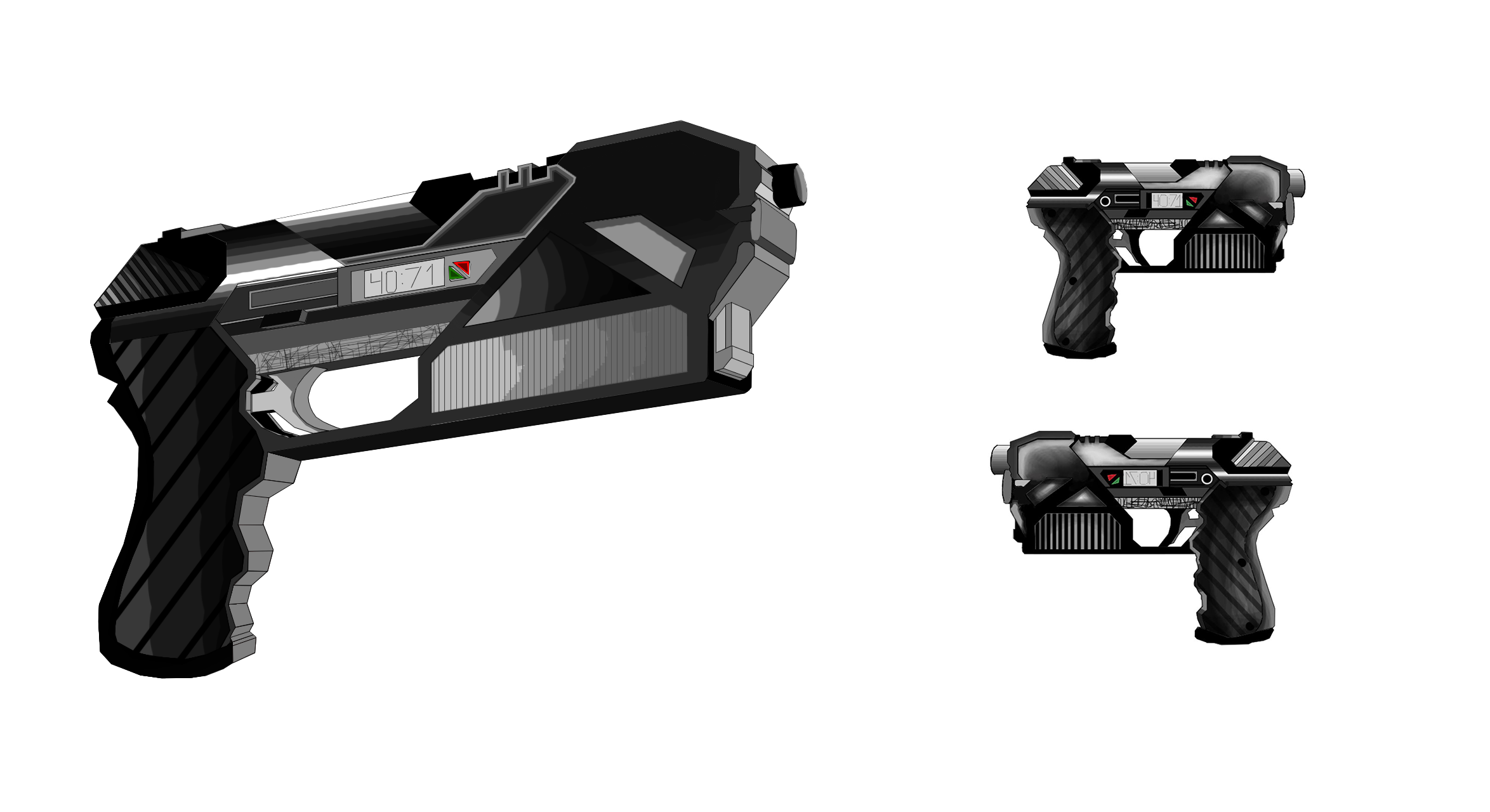 Colored Gun Design 1/4 by HastageBlindHoe3 on DeviantArt