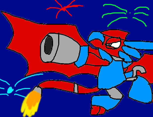 Happy New Year: Drazor shooting fireworks by DarkTidalWave on DeviantArt