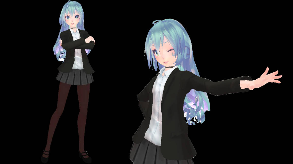 [model Dl] Tda Teen Girl Miku By Eliopkmsm On Deviantart
