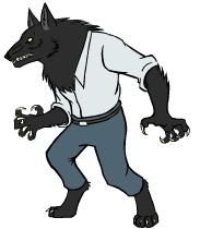 Cartoon Werewolf