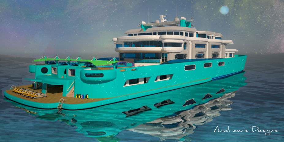 Y acht 258 side view by phil8ships on DeviantArt