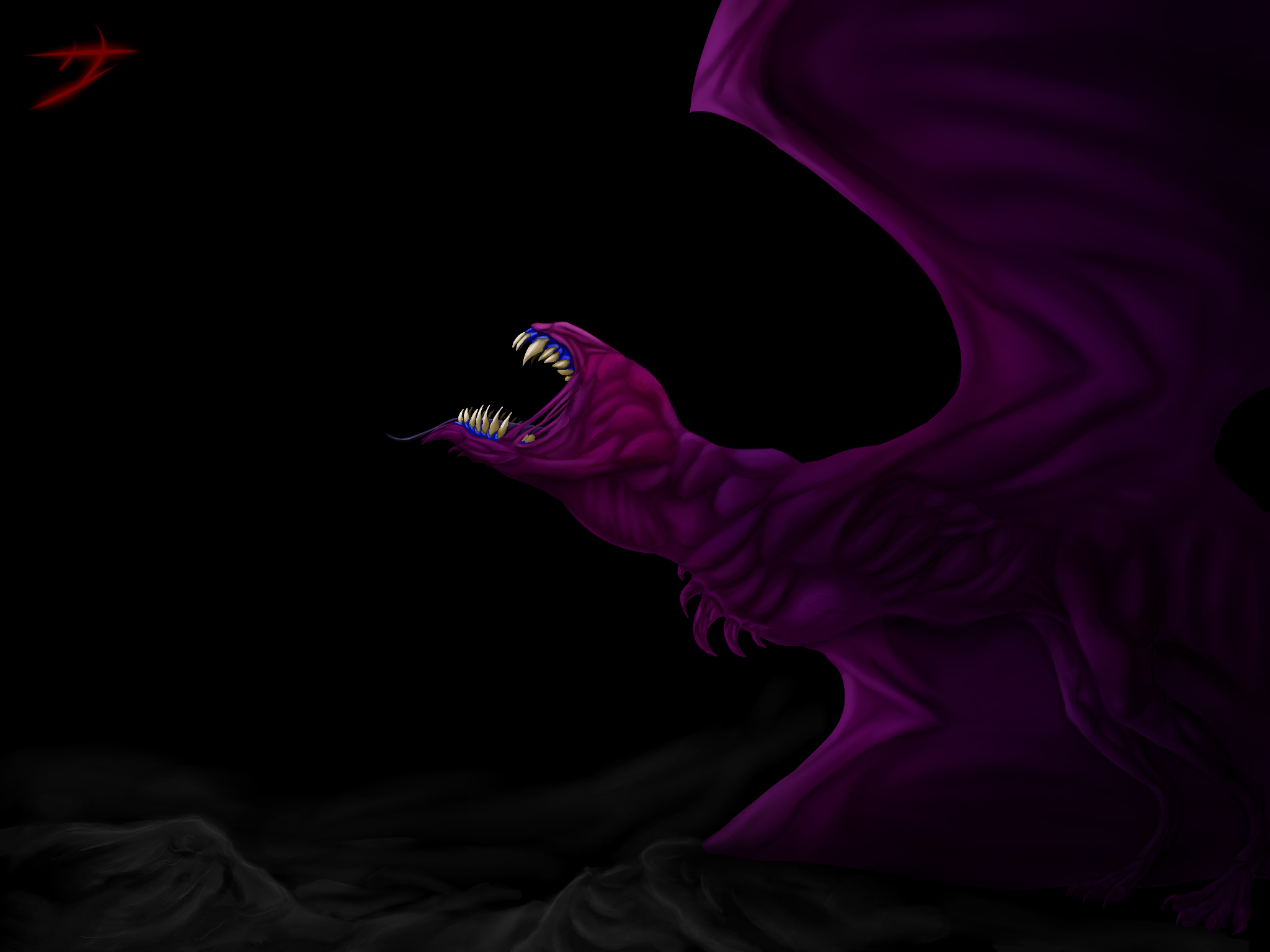 Purple beast by Alphadount on DeviantArt