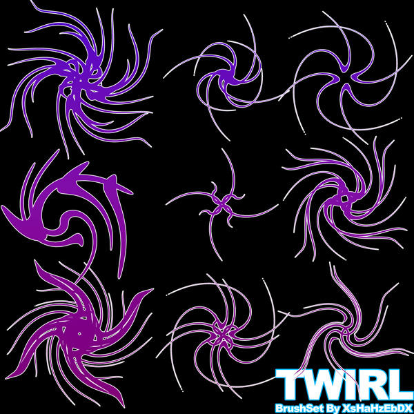 Twirl Brushes by XsHaHzEbDX on DeviantArt