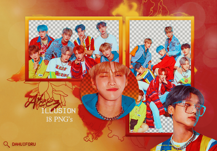 #018_ ATEEZ ONE TO ALL: ILLUSION PNG PACK by DahuiForU on DeviantArt