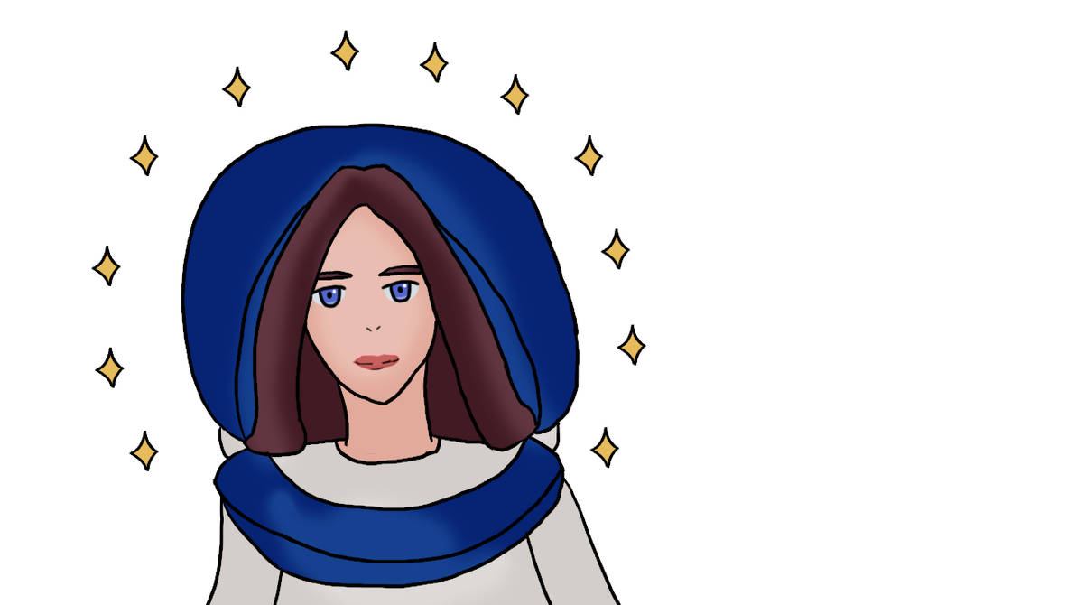 Illustration of Virgin Mary by MisterPandaBoomBlog on DeviantArt