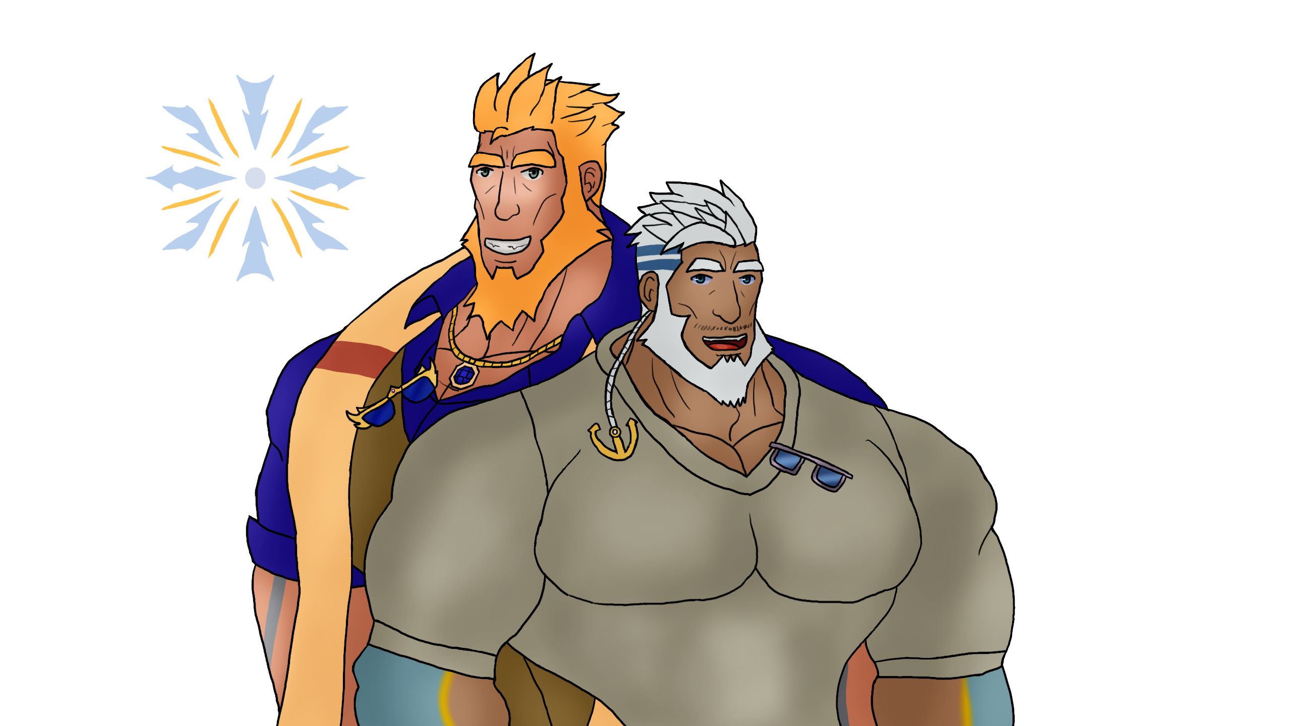 Aegir with Cyneric on the left by MisterPandaBoomBlog on DeviantArt