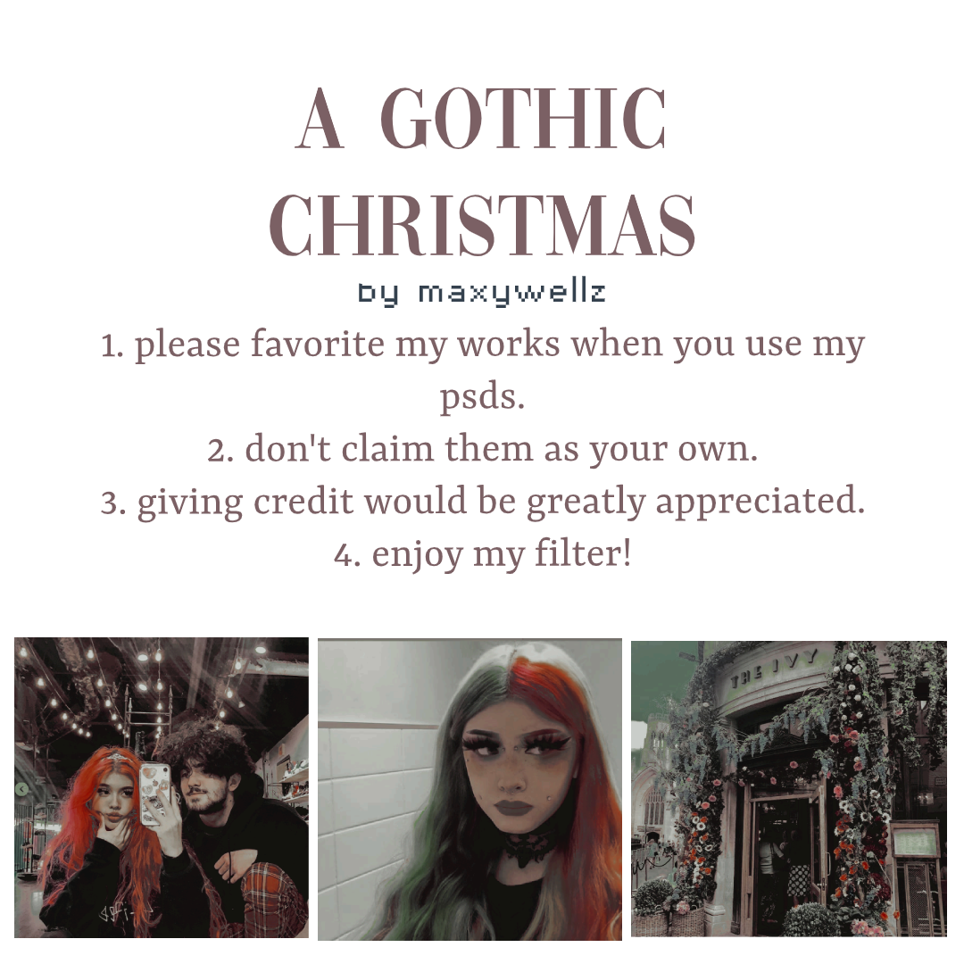a gothic christmas psd by byulbf of tasa by maxywellz on DeviantArt
