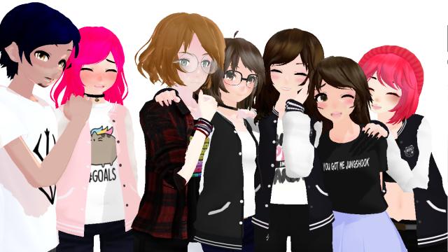 F r i e n d s : . {POSE DL} by Alex-MMD-Studios on DeviantArt