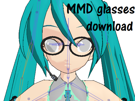 mmd glasses pmd by mayahatsune on DeviantArt